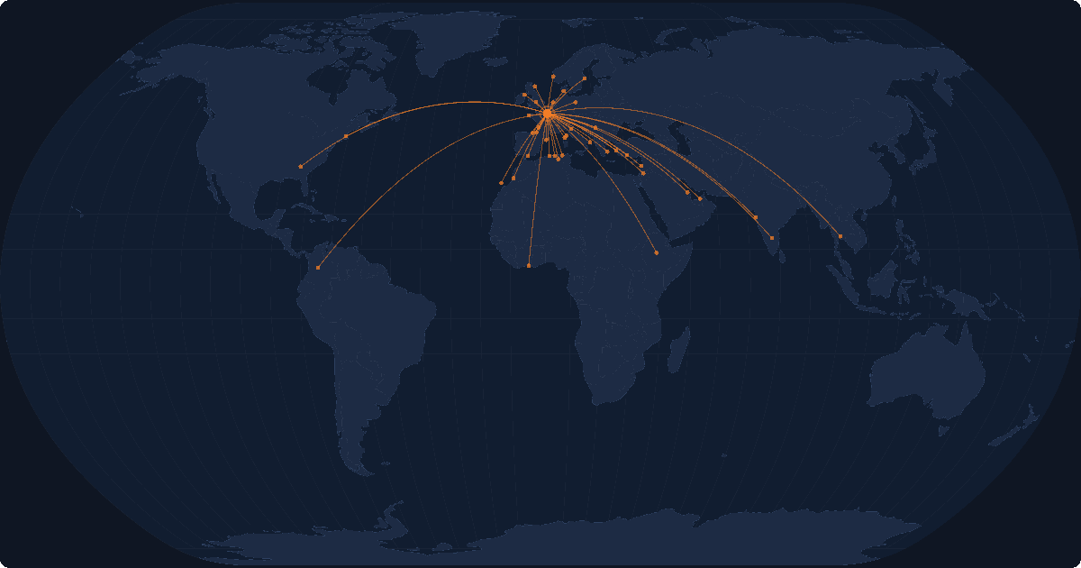 Nonstop Flights to Paris Charles (CDG) — 265 · +16m Delays