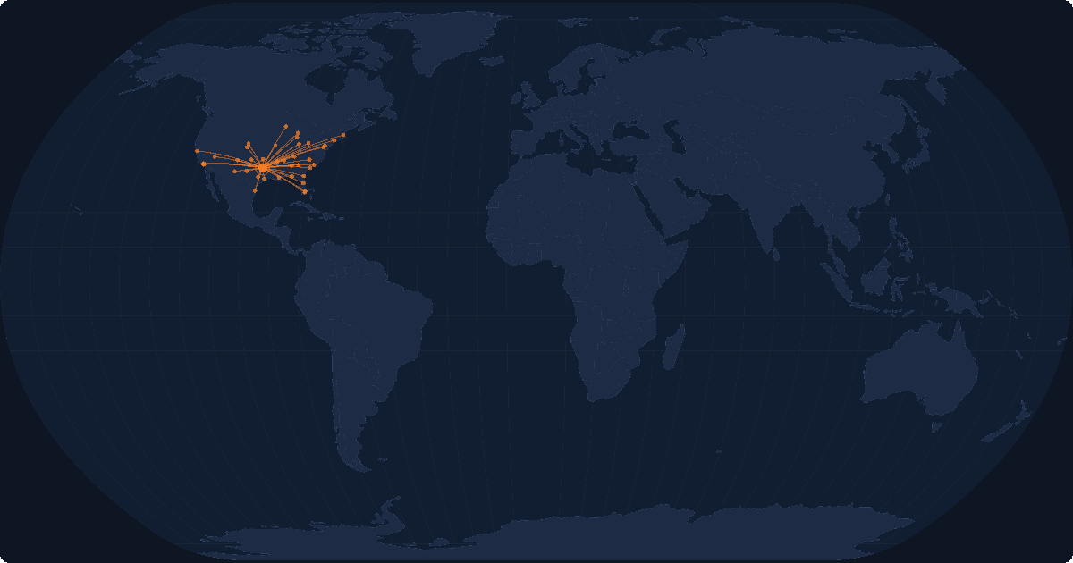 Nonstop Flights to Dallas Love (DAL) — 67 · Watch