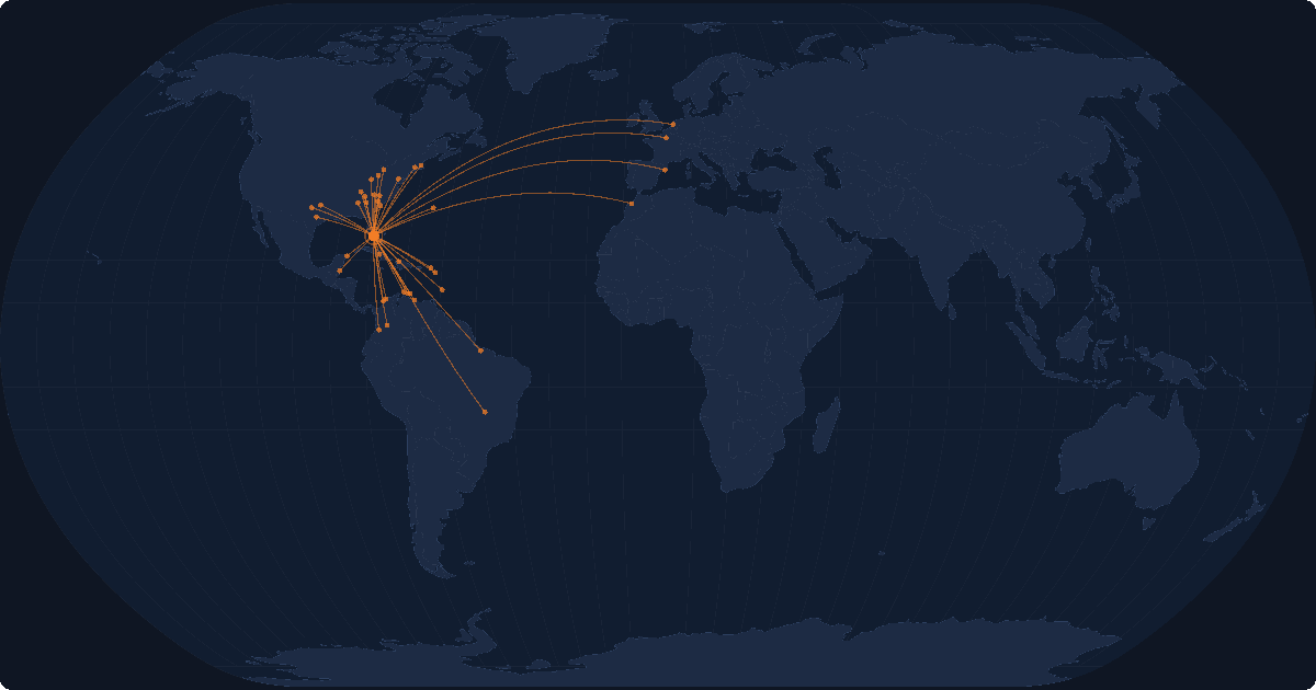 Nonstop Flights to Miami (MIA) — Book Direct · 198 Routes